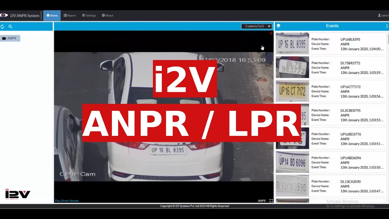 ANPR System, Automatic Number Plate Recognition By- i2V Systems