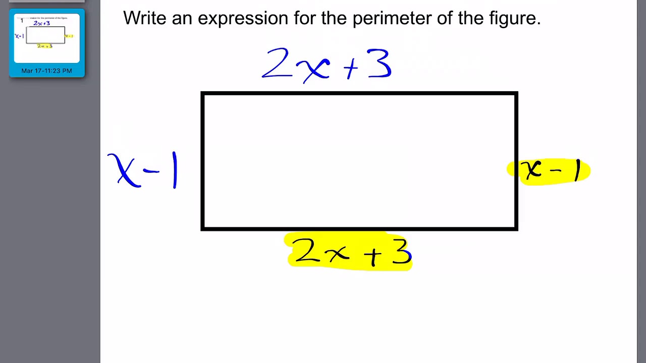 Perimeter Expression