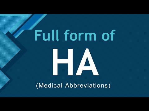 Full form of HA-Medical Terms