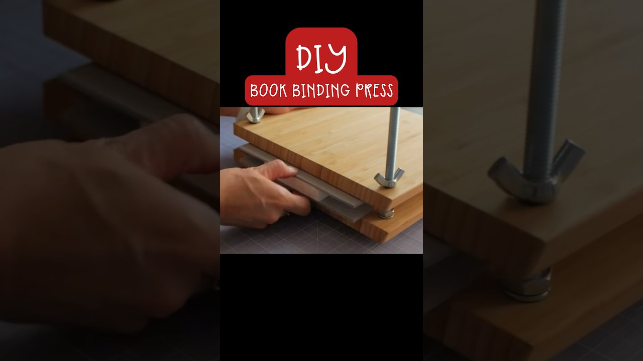 Make your own book binding press #journalwithme #bookbinding #journal