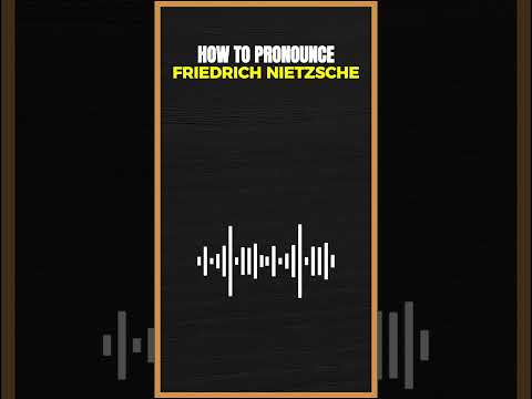 How to Pronounce Friedrich Nietzsche in American English
