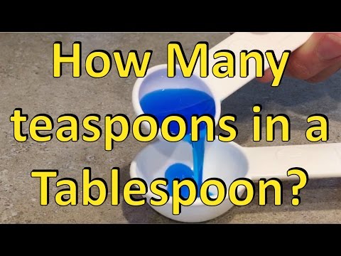 How many teaspoons are in a tablespoon?