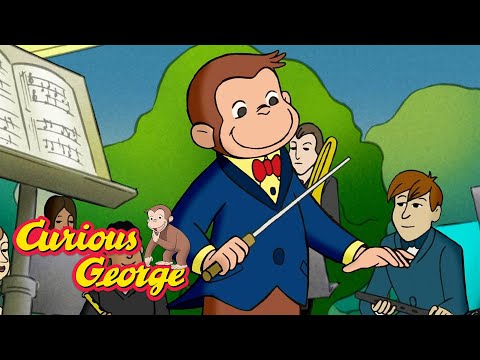 George's Crazy Conducting! π΅ Curious George π΅ Kids Cartoon π΅ Kids Movies