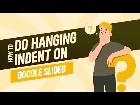 How to do hanging indent on google slides