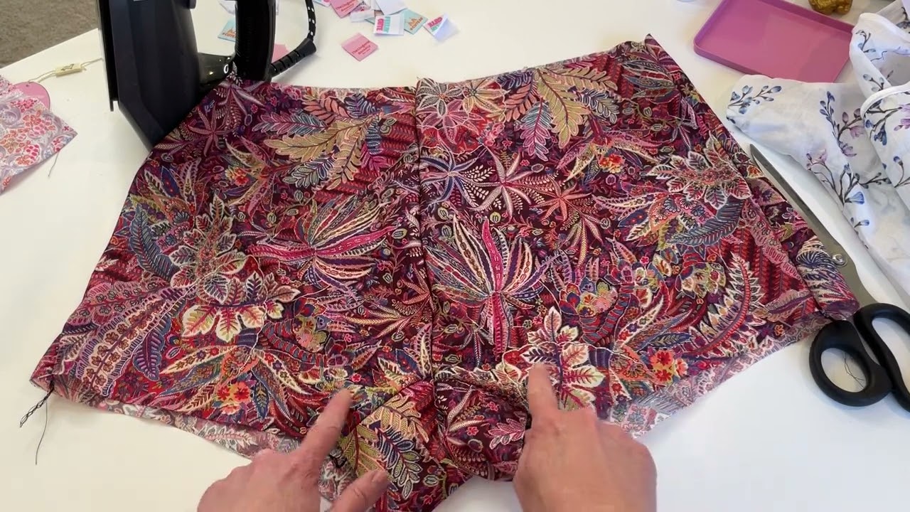 Isabel sleep shorts and cami sew along
