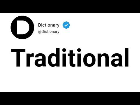Traditional Meaning In English