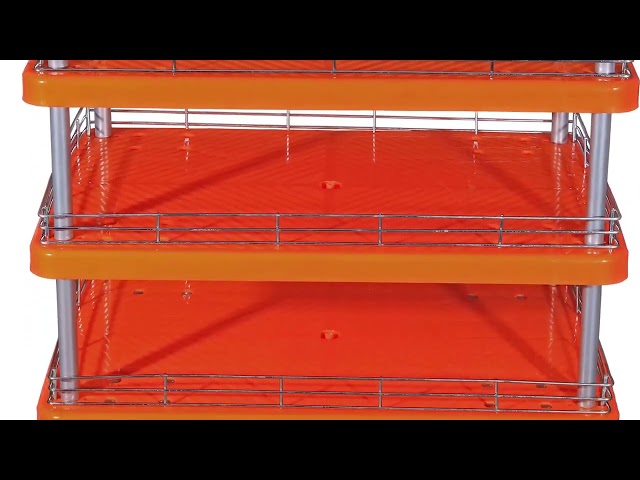 Material Handling Trolley - 3 Layer Plastic Platform Trolley ...