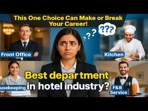 Which Hotel Department is best for you? | Hotel Management Jobs I career opportunities I
