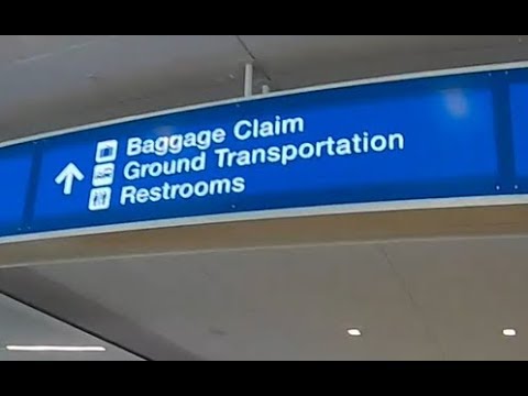Walking to baggage claim at Fort Lauderdale Airport (FLL)