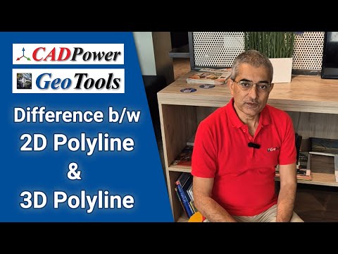 Difference Between 2D and 3D Polyline #cad #bricscad #autocad #cadpower #geotools #designsoftware