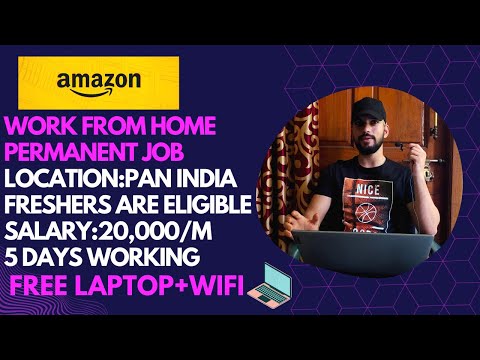 Amazon All Over India Work From Home Jobs For Freshers | Amazon Jobs In India | Amazon Recruitment