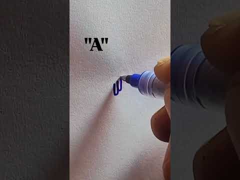 How to sign the letter A♥ #signatureideas #artsy #signature #handwriting #calligraphy