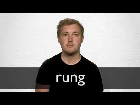 How to pronounce RUNG in British English