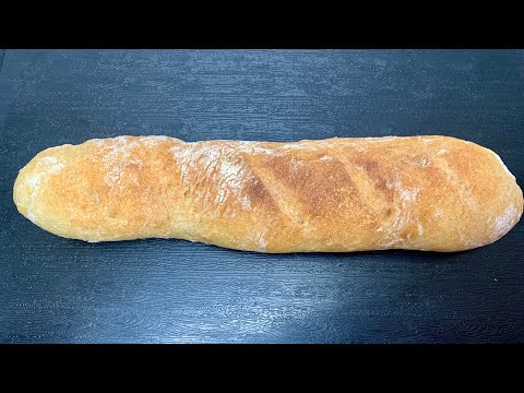 Simple No Knead Baguette made with All Purpose Flour and Yeast