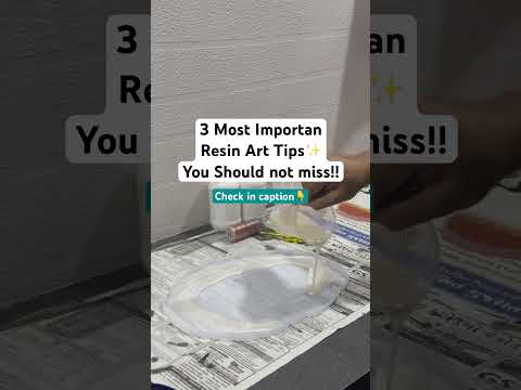 3 Most Important Resin Art Tips✨| Learn Resin Art tips for beginners | DIY Resin #shorts #ytshorts