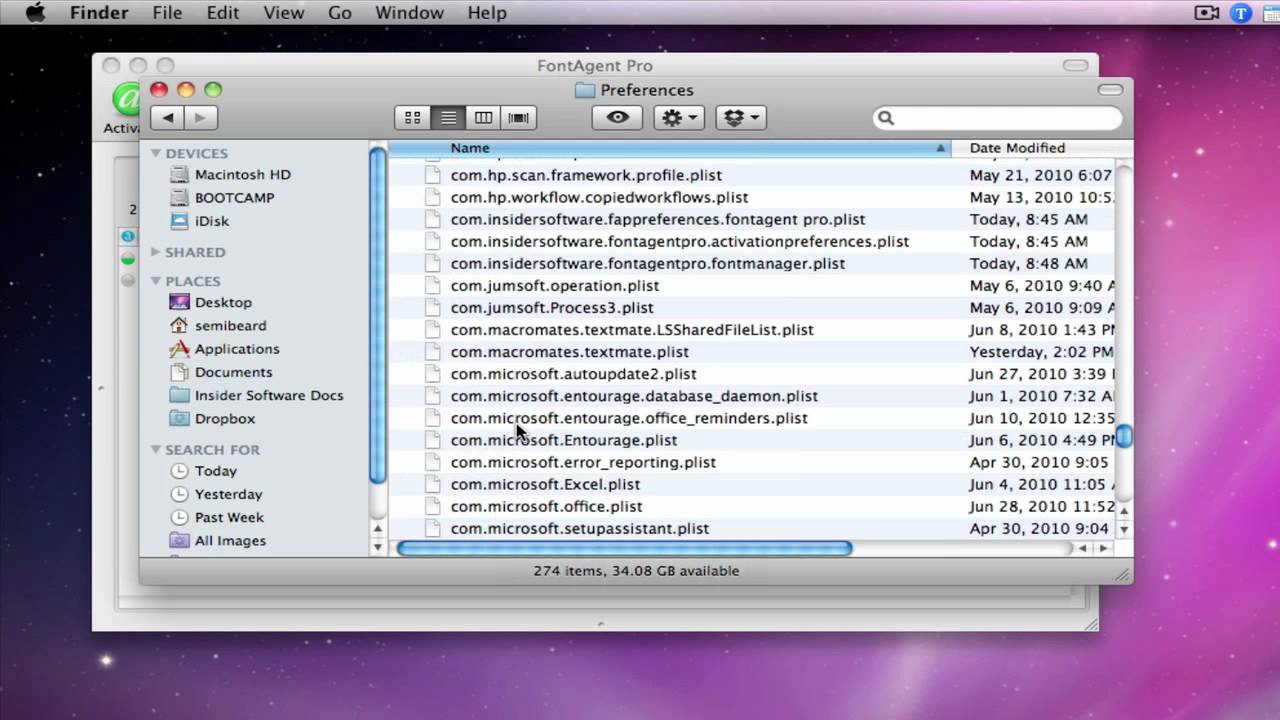 Removing FontAgent Pro Preferences
