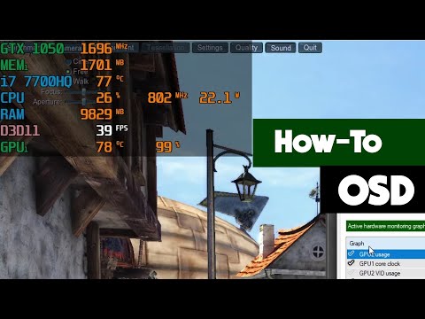 How to monitor Temperatures and clockspeeds in Game | On screen Display setup guide