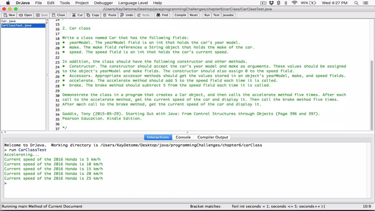 6.2. (Part 2) Car Class - Java - ❤️ SOLUTIONS MOVED TO DISCORD ❤️