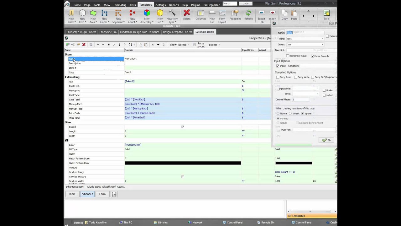 PlanSwift and Microsoft Access Database Tutorial