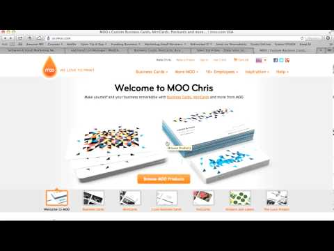 Using Moo to Create Business Cards