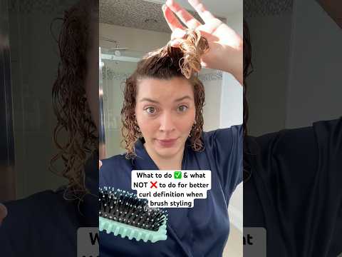 What to do ✅ & what NOT ❌ to do for better curl definition when brush styling
