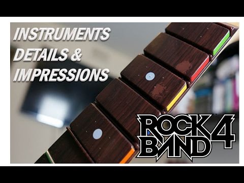 Rock Band 4 Madcatz Instruments (Guitar, Drums, Vocals) & Hardware Impressions