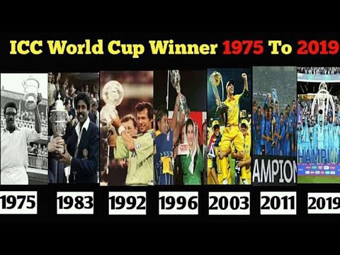 ICC Cricket World Cup Winners 1975 To 2019