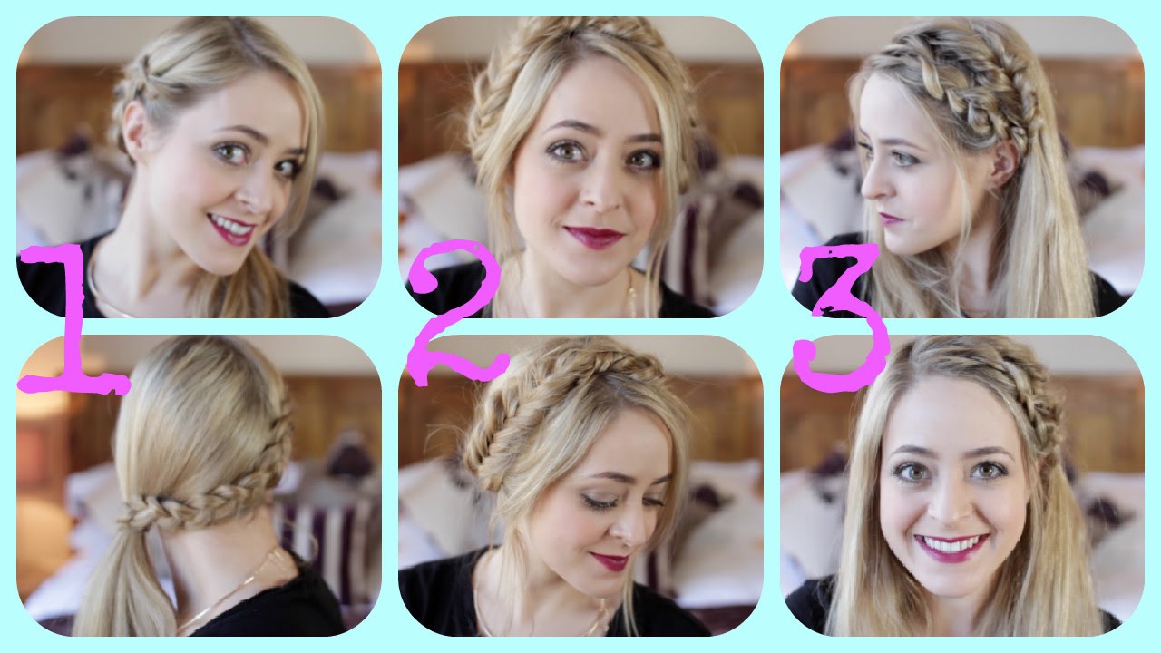 3 Easy, Braided Hairstyles! | Fleur De Force
