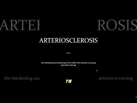 Arteriosclerosis #How to pronounce and meaning of the word #learnenglish #vocab #vocabulary#english
