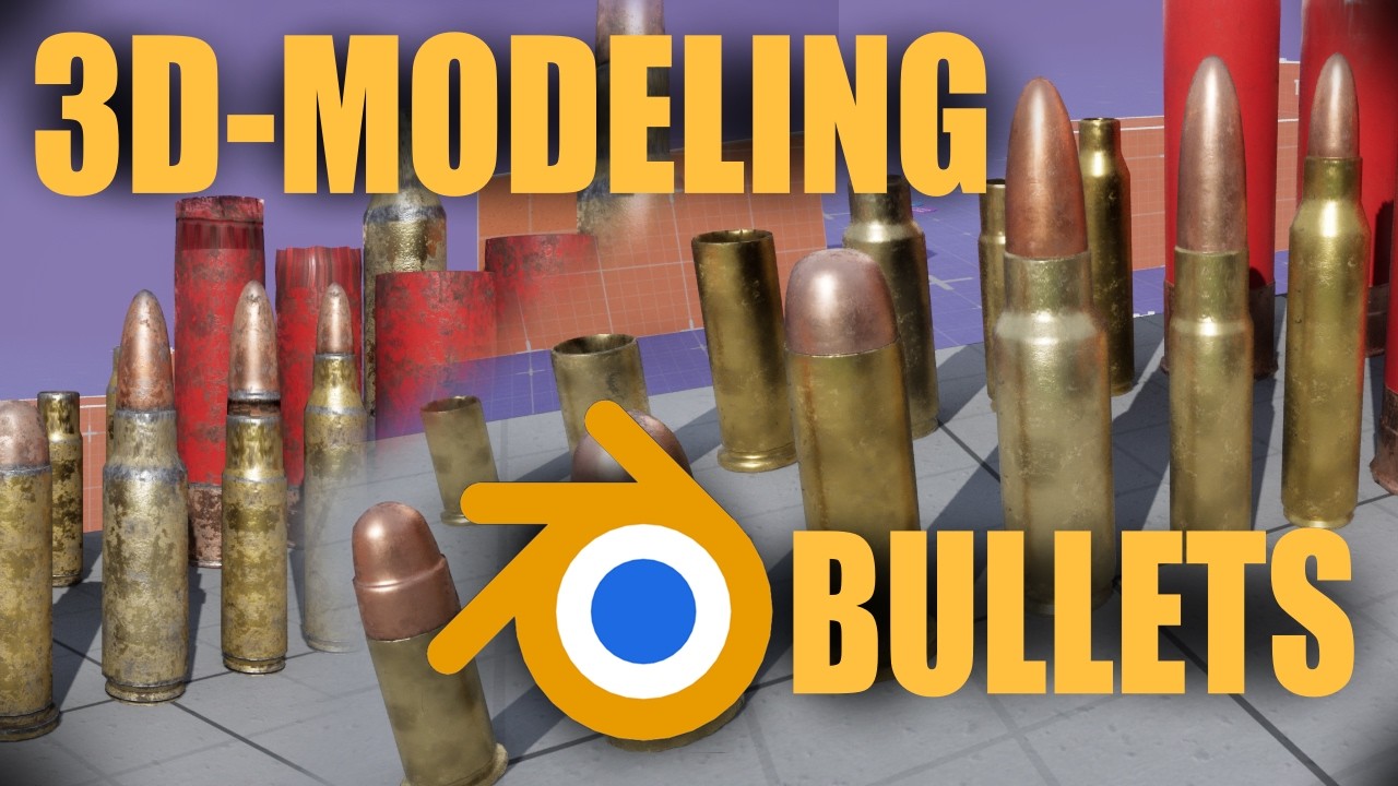 3D Modeling Bullets (Blender Tutorial)
