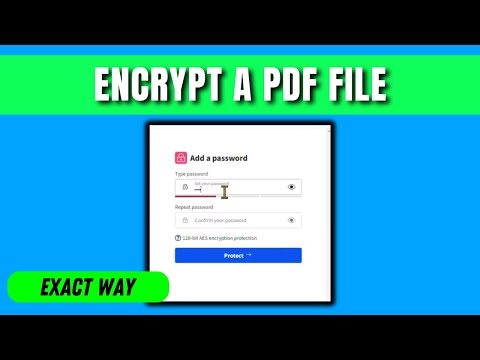 How to Encrypt a Pdf File | How To Password Protect a PDF File