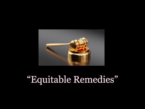 What does "equitable remedy" mean?