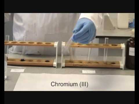 Reaction of Metal Ions exercise - 1 Chromium III