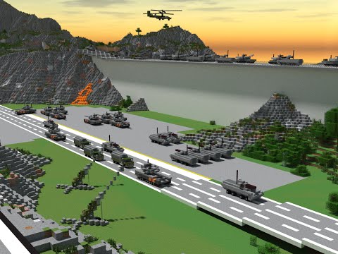 Minecraft Military Base With Vehicles - cooldload