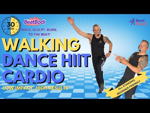 30-Min Walking Dance Cardio HIIT Workout For Weight Loss