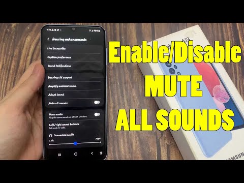 Samsung Galaxy A13: How to Enable/Disable MUTE ALL SOUNDS