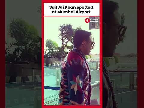 Saif Ali Khan spotted at Mumbai Airport