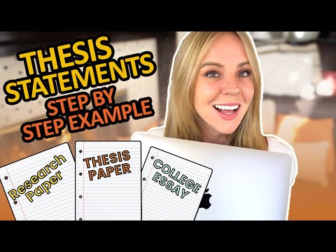 Beginners Guide To Crafting STRONG Thesis Statements