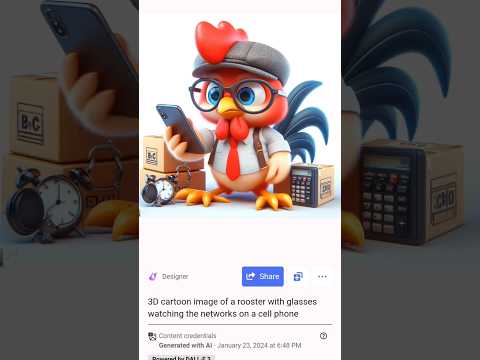 How to create a 3D cartoon images using bing| cartoon characters| ai images #bing #ai