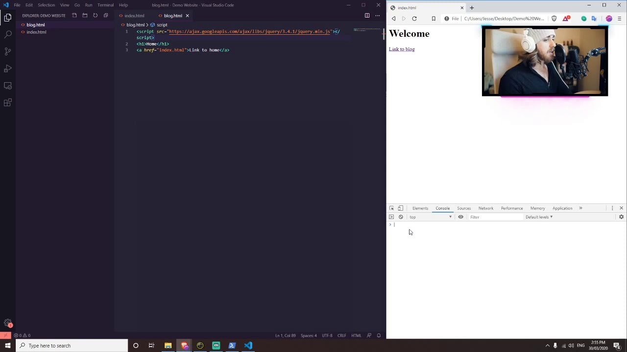 Install jQuery Using A CDN
