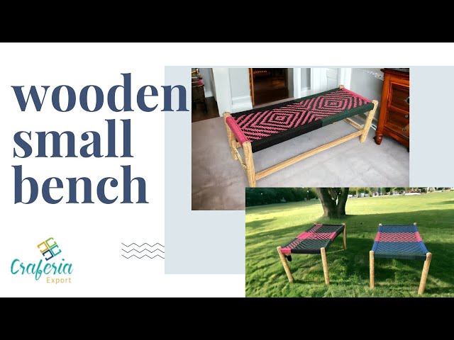Small Khaat Charpai - Handmade Wooden Bench /Khat/Cot/ Long Bench ...