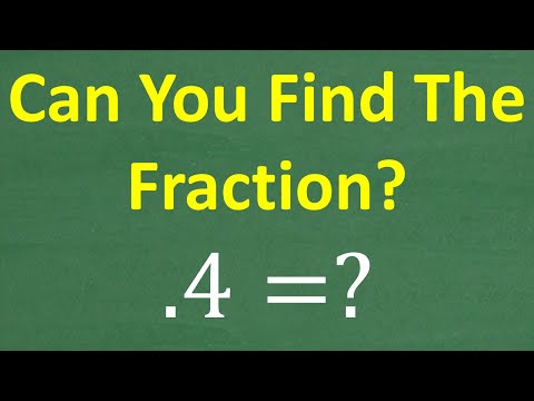 Convert 0.4 to a Fraction — Basic Math You Must Know!