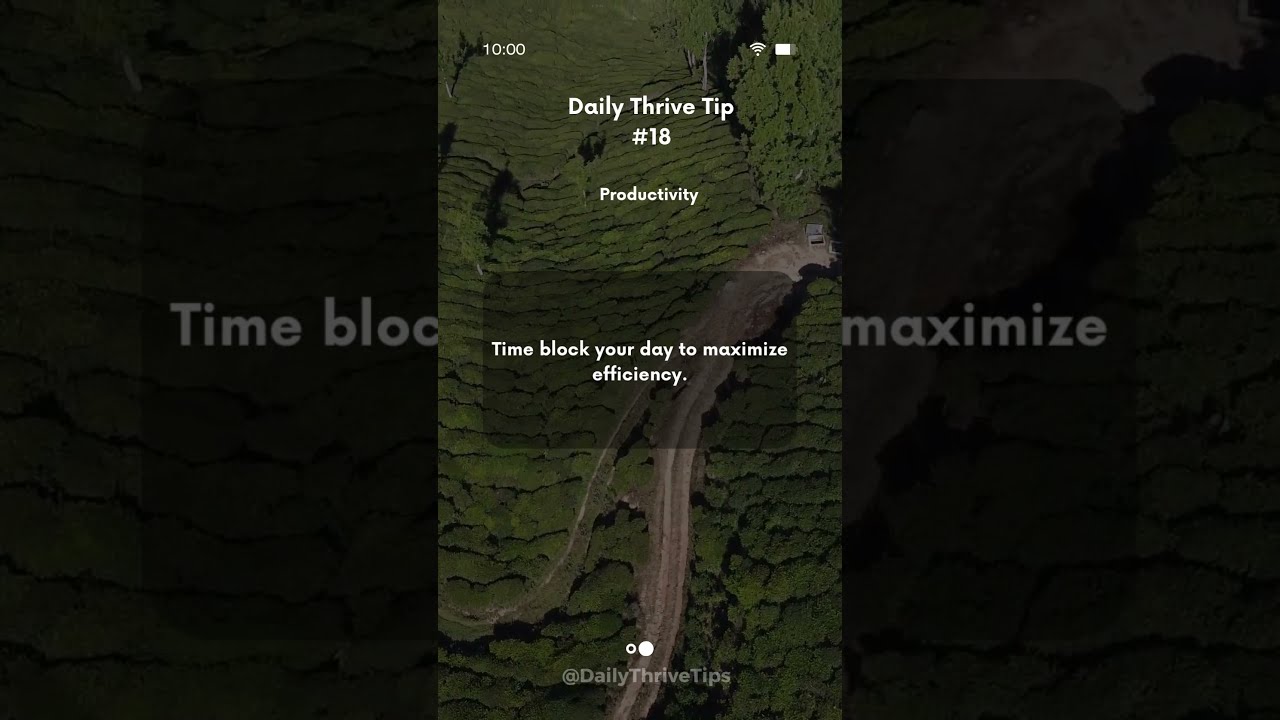 Daily Thrive Tip #18