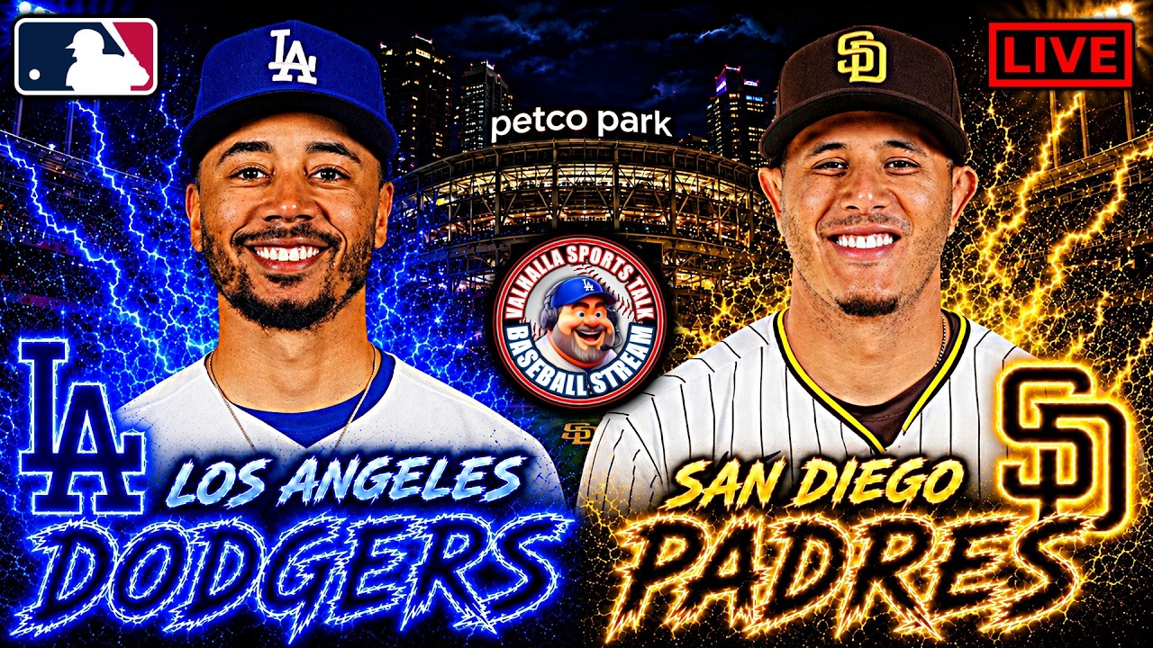 ⚾ Los Angeles Dodgers vs San Diego Padres LIVE Stream Watch Party | MLB Play-By-Play & Reactions