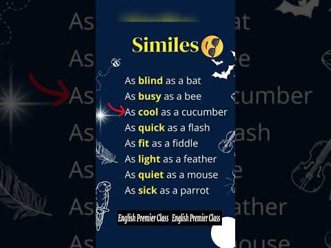 Common Similes In English || #learnenglish #simile