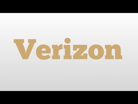 Verizon meaning and pronunciation