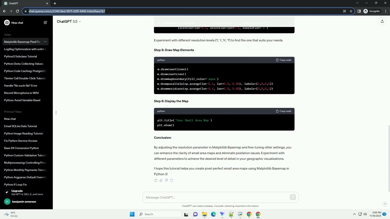 matplotlib basemap for small area is pixelated Python 3