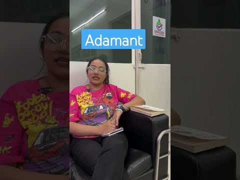 Adamant Meaning in English #vocabulary #shorts