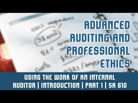 SA 610 l Standards On Auditing | Using The Work Of An Internal Auditor | Introduction | Part 1