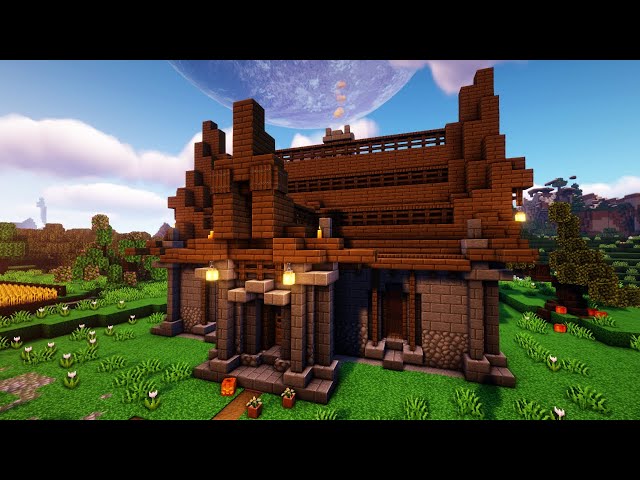How to build a Survival House // Design 2 Minecraft Map